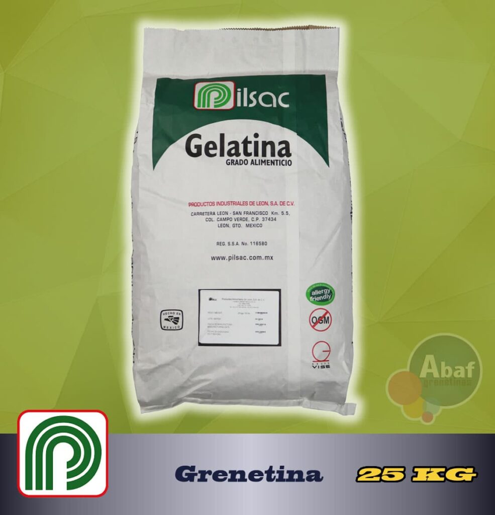 Grenetina Nacional, 132 hasta 265 Bloom, 25Kg. – Duche, Progel ...